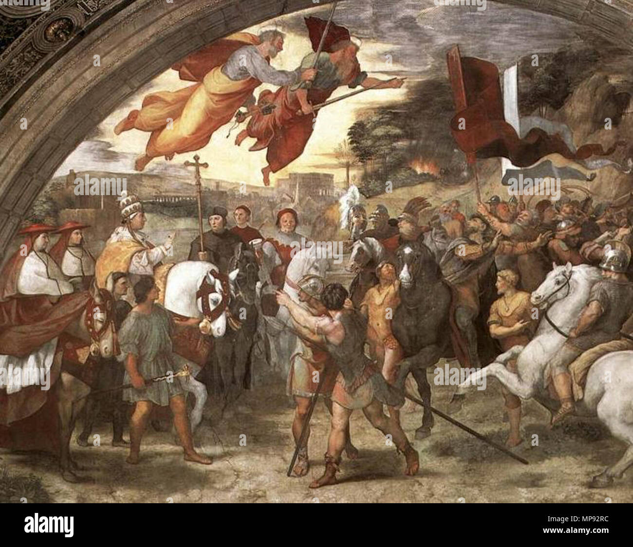 . w:en:Raphael's The Meeting between Leo the Great (painted as a ...