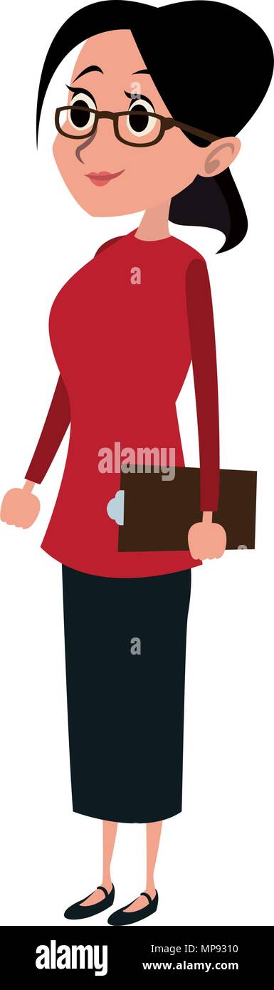 Secretary woman cartoon Stock Vector Image & Art - Alamy