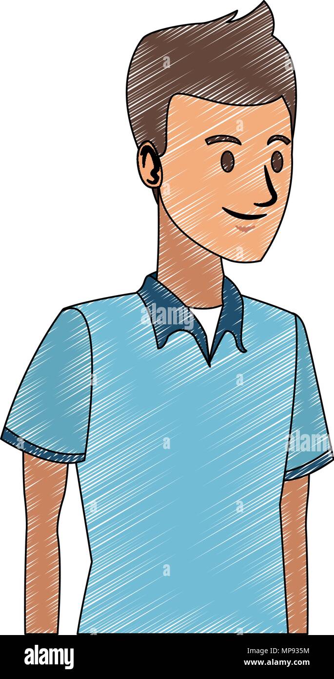 Young man cartoon scribble Stock Vector Image & Art - Alamy