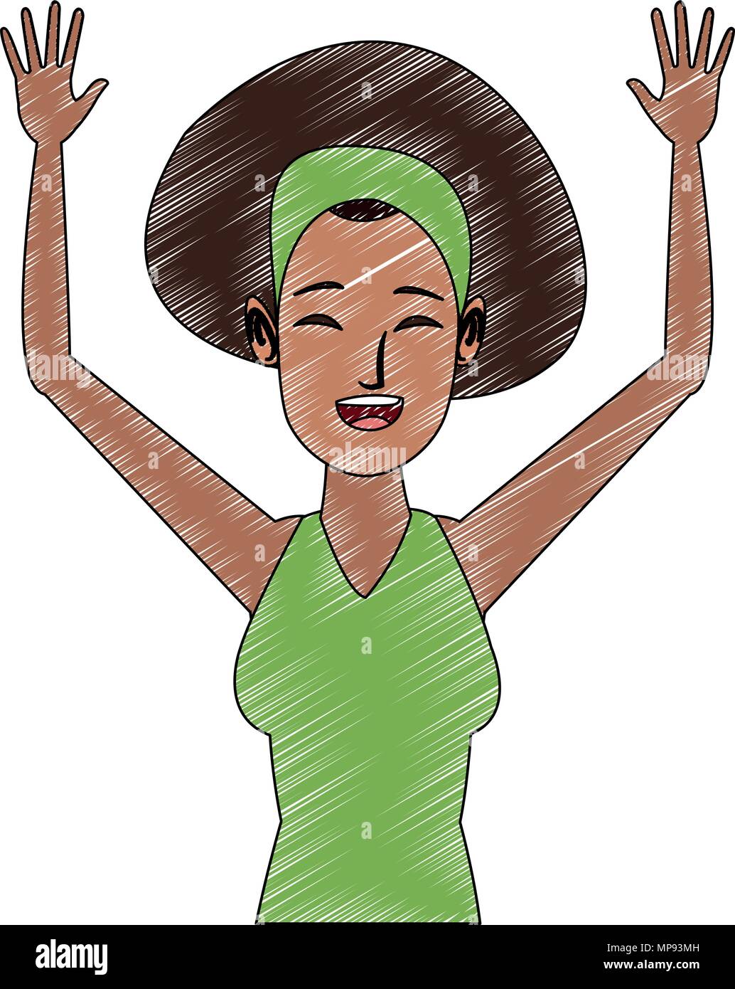 Young woman cartoon scribble Stock Vector Image & Art - Alamy