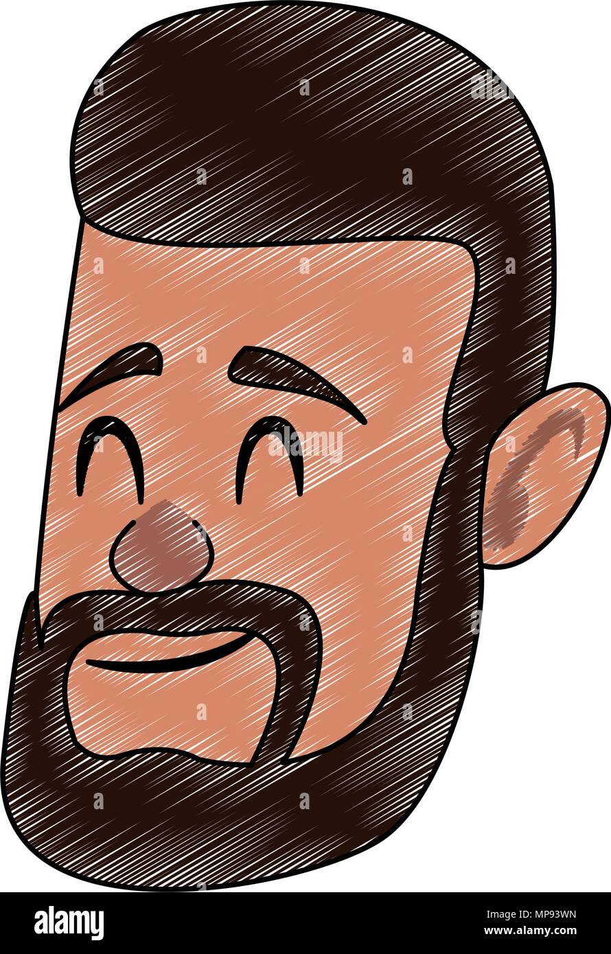 Man face cartoon scribble Stock Vector Image & Art - Alamy