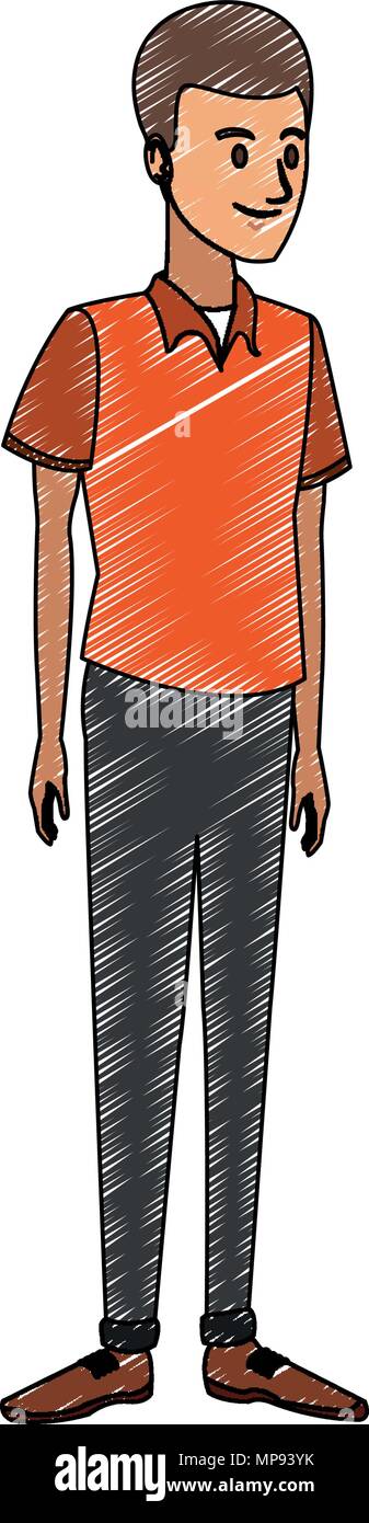Young man cartoon scribble Stock Vector Image & Art - Alamy