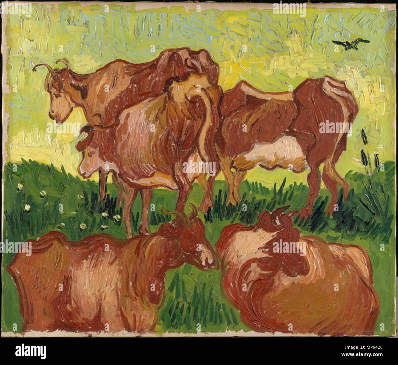 807 Les vaches, d'après Jacob Jordaens et Van Ryssel Stock Photo - Alamy