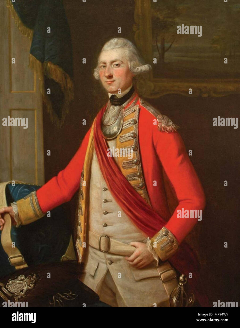 . English: Lieutenant John Ross of the 34th Foot Grenadier Company, ca ...