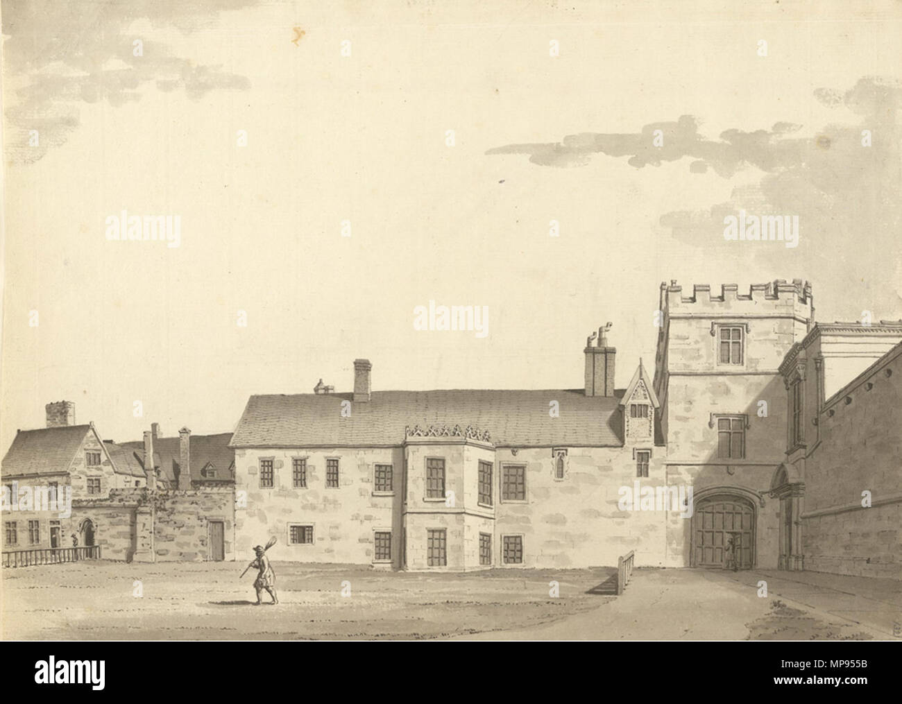 . English: The Deanery at Lincoln by Samuel Hieronymus Grimm 1784 . 1 ...