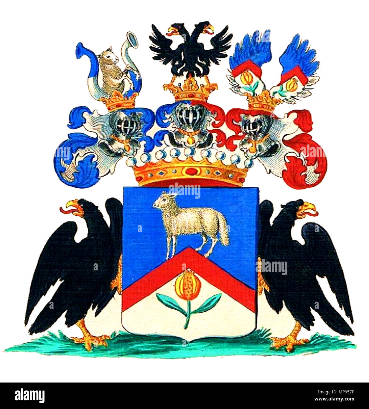 . Wappen der Grafen (von) Linker (von Lützenwick) . 1833. Unknown 812 ...