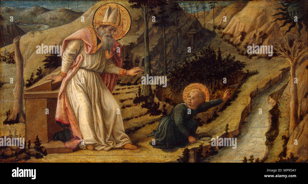Vision Of St Augustine Lippi Fra Filippo Vision Of Saint Augustine