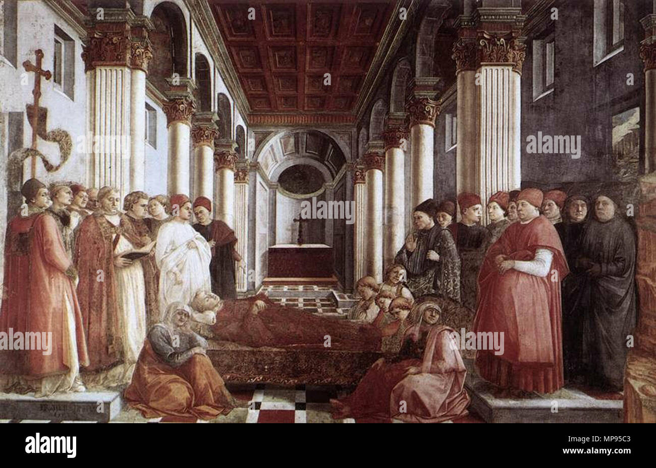 . LIPPI, Fra Filippo The Saint's Funeral Fresco Duomo, Prato . 1460. see filename or category ...