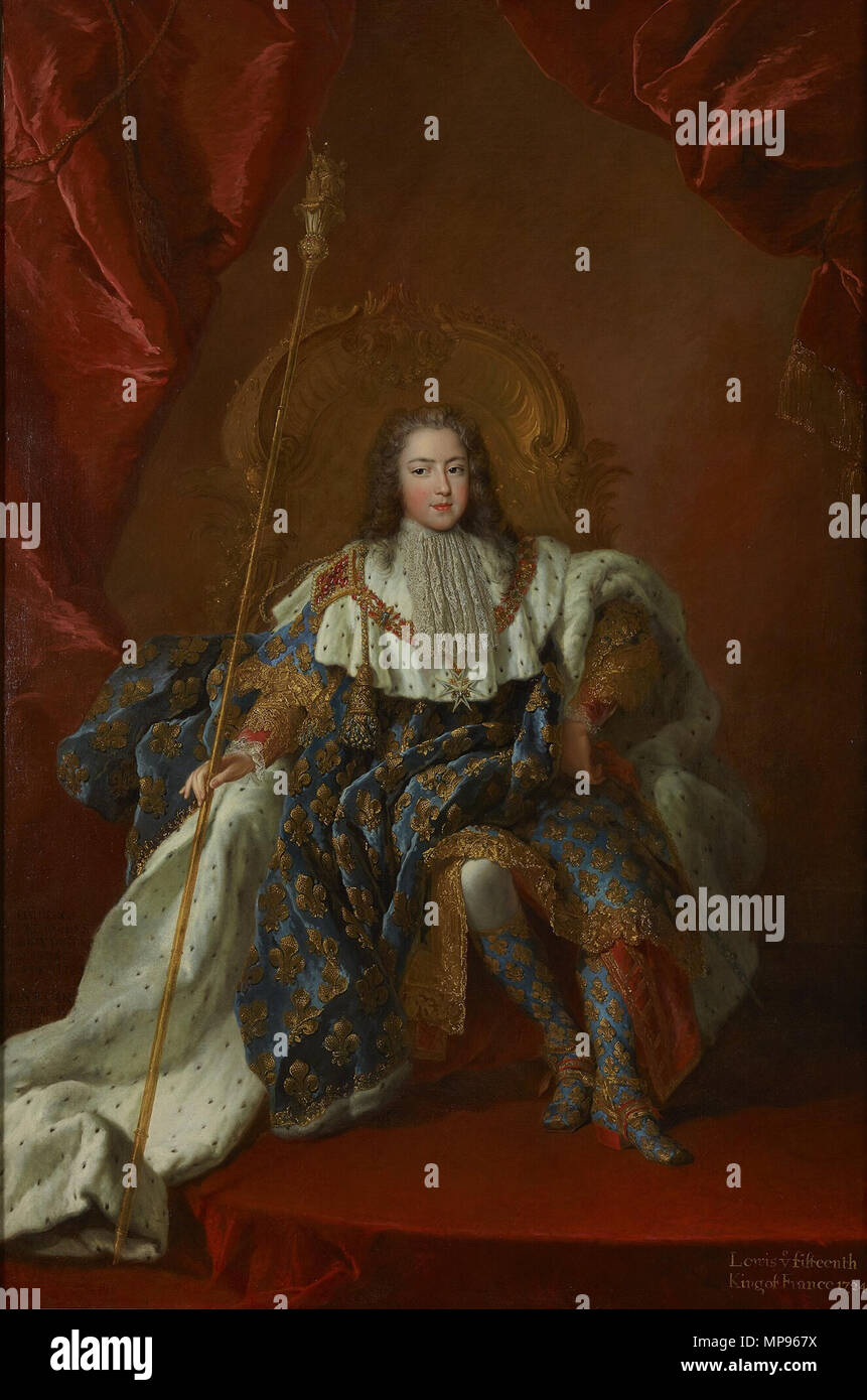 English: Portrait of Louis XV of France Français : Louis XV de France ...