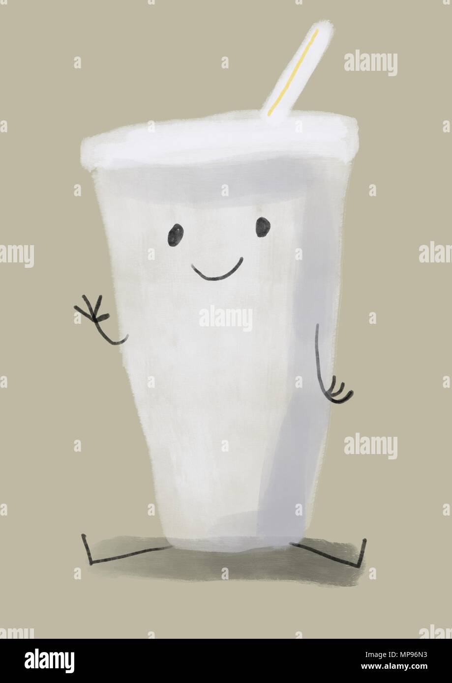 a cute anthropomorphic drink carton creature ideal for use on webpages ...