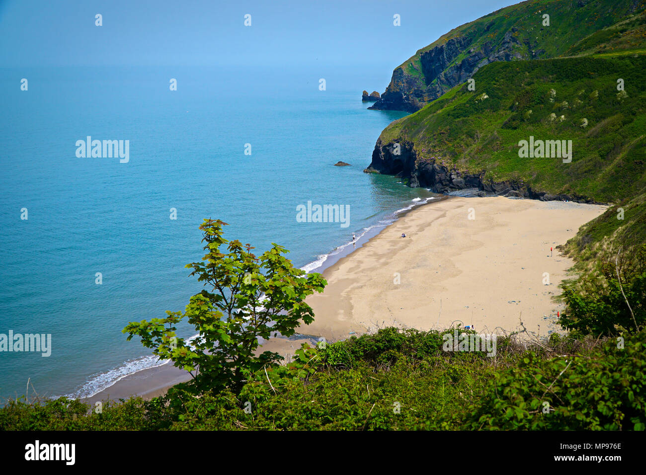 Beach & Blue Ocean - Coastal Landscape Stock Photo - Alamy