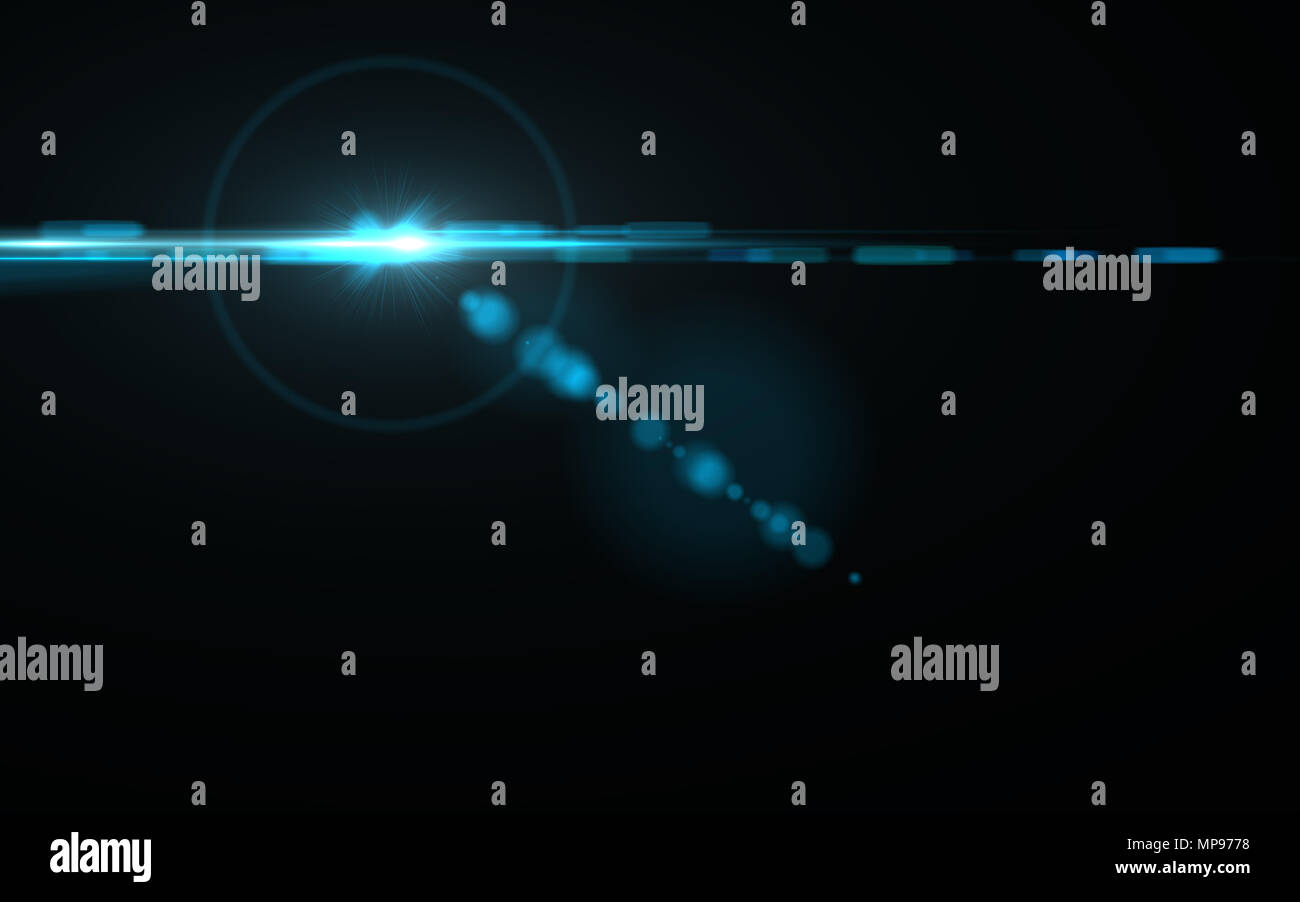 abstract of lighting digital lens flare in dark background Stock Photo ...