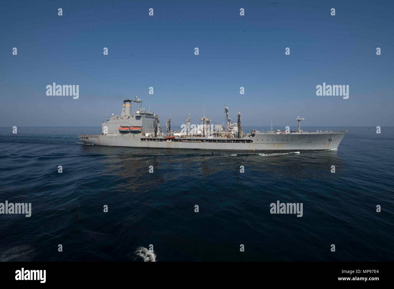 The U.S. Navy Henry J. Kaiser-class fleet replenishment oiler USNS ...