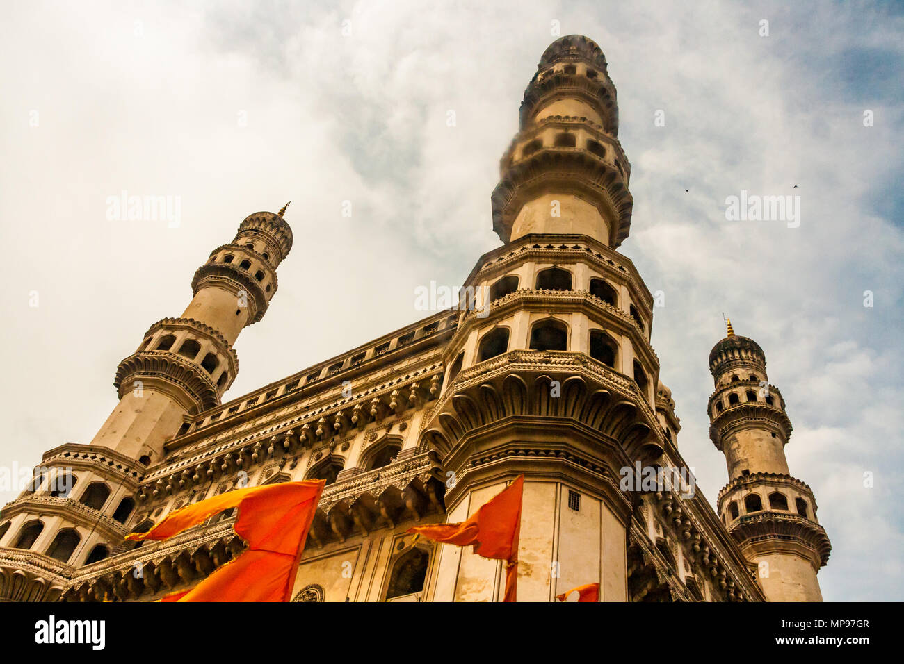 The Charminar, constructed in 1591, is a monument and mosque located in ...