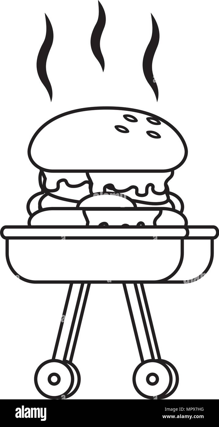 Grilled Hamburgers Clip Art