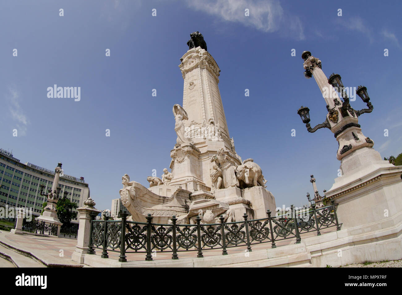 Marques de Pombal monument, Lisbon, Portugal Stock Photo - Alamy