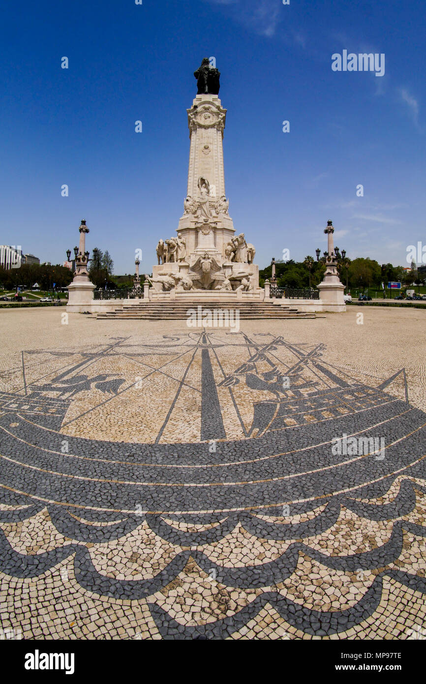 Marques de Pombal monument, Lisbon, Portugal Stock Photo - Alamy