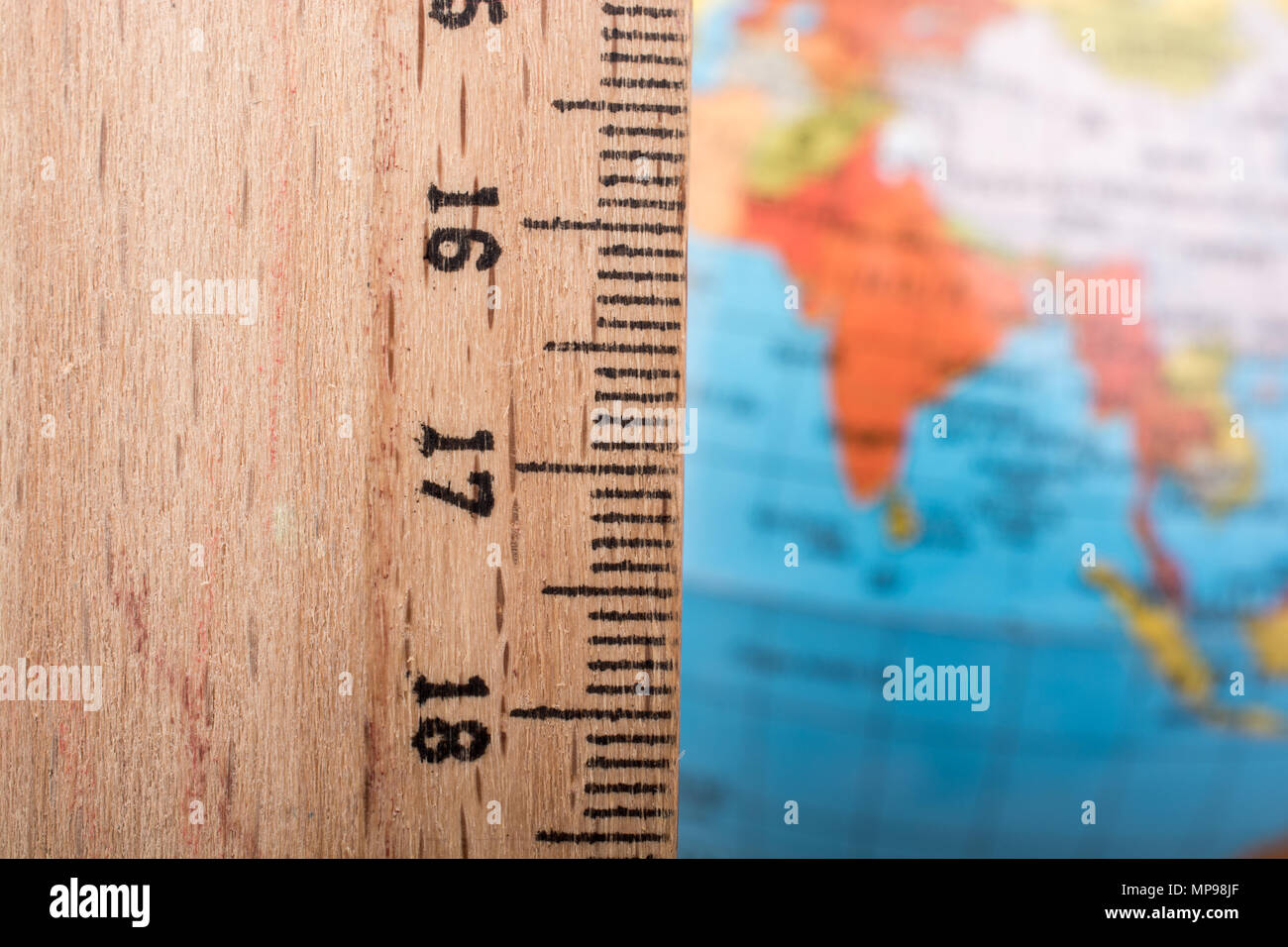 Map globe travel ruler hi-res stock photography and images - Alamy