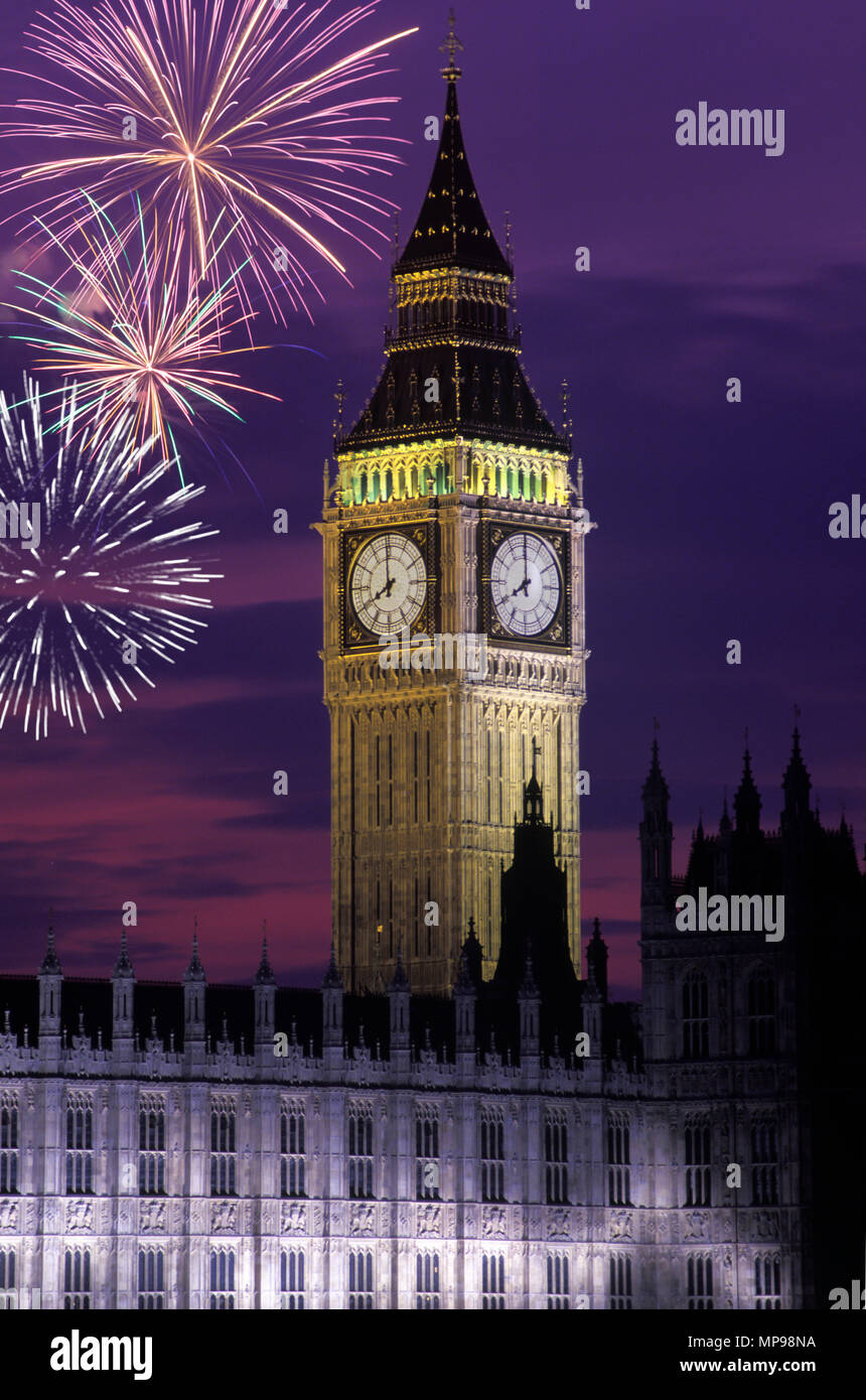 1988 HISTORICAL BIG BEN HOUSES OF PARLIAMENT LONDON ENGLAND UK Stock ...