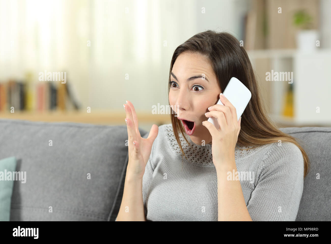 Excited Phone Call