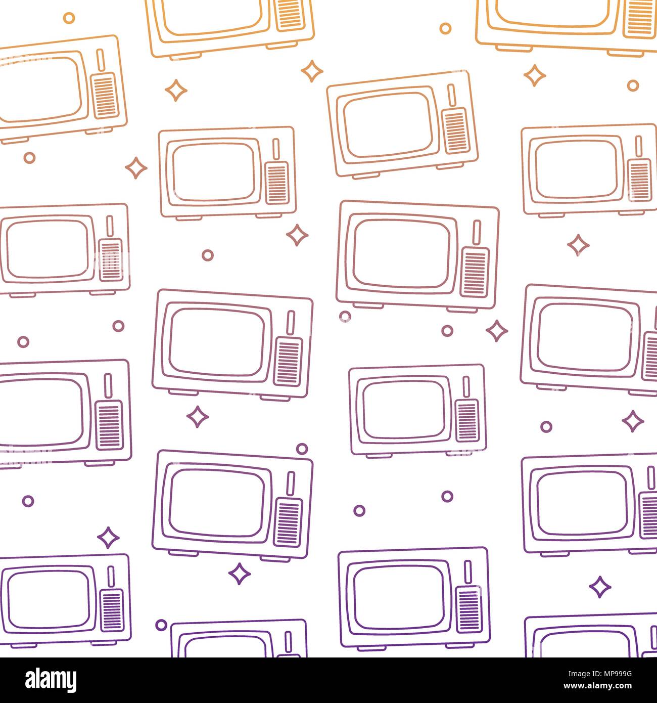background of retro television pattern, vector illustration Stock ...