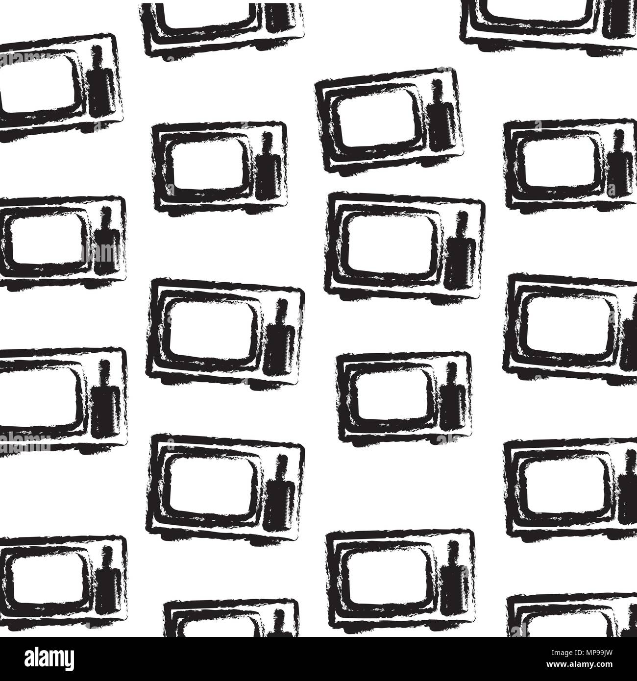 background of retro television pattern, vector illustration Stock ...