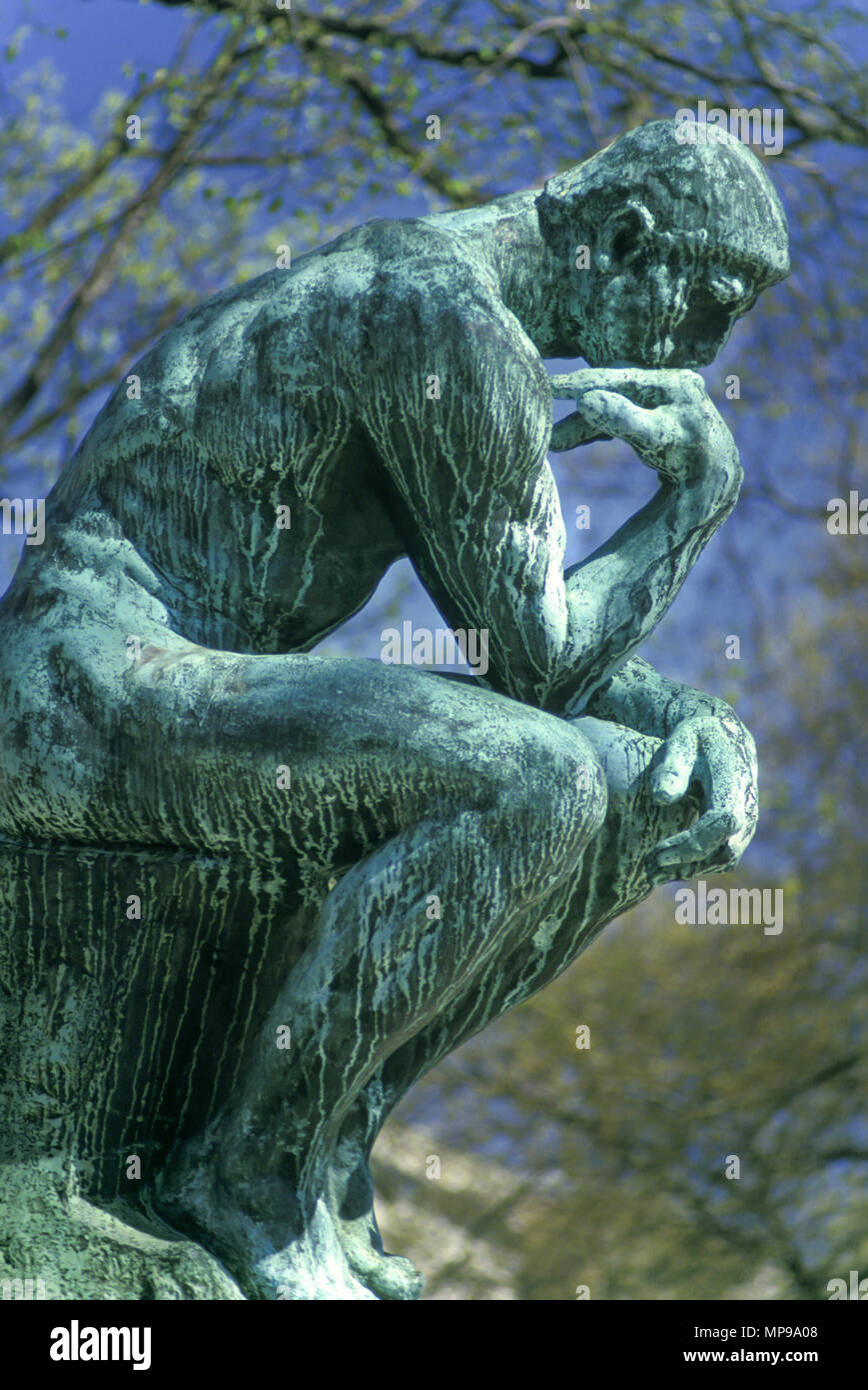 1988 HISTORICAL THINKER STATUE (©AUGUSTE RODIN 1909) RODIN MUSEUM ...