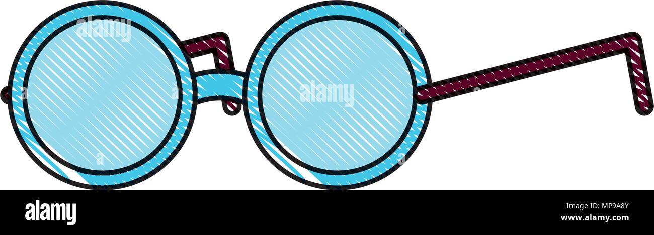 round glasses icon over white background, vector illustration Stock ...