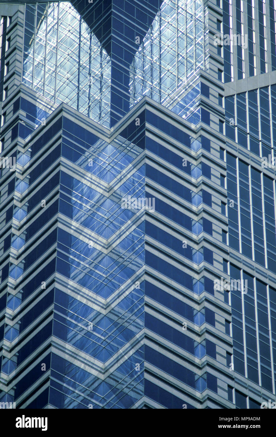 1988 HISTORICAL DETAIL OF GLASS WINDOW WALL OF LIBERTY PLACE BUILDING ...