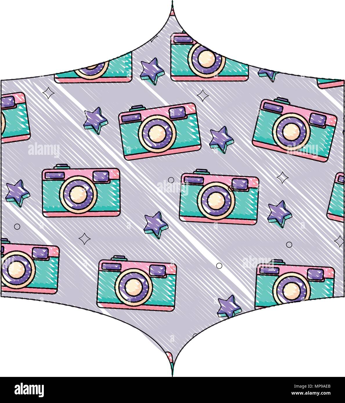 with photographic camera pattern over white background, vector ...