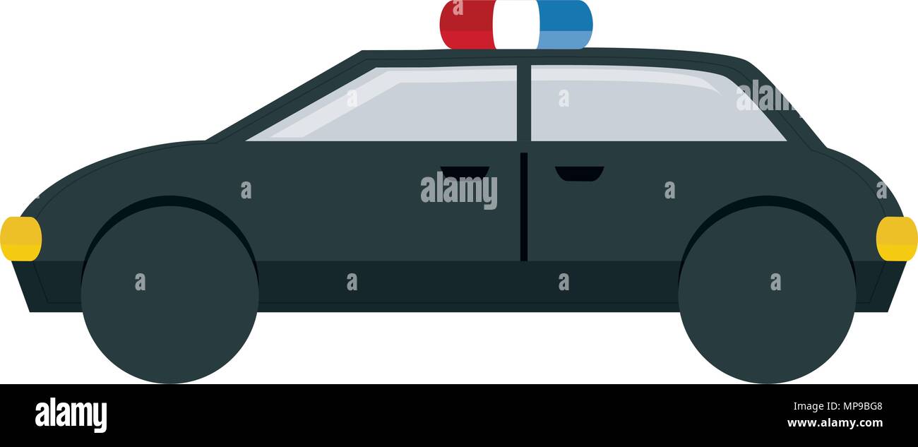 police car icon over white background, vector illustration Stock Vector ...