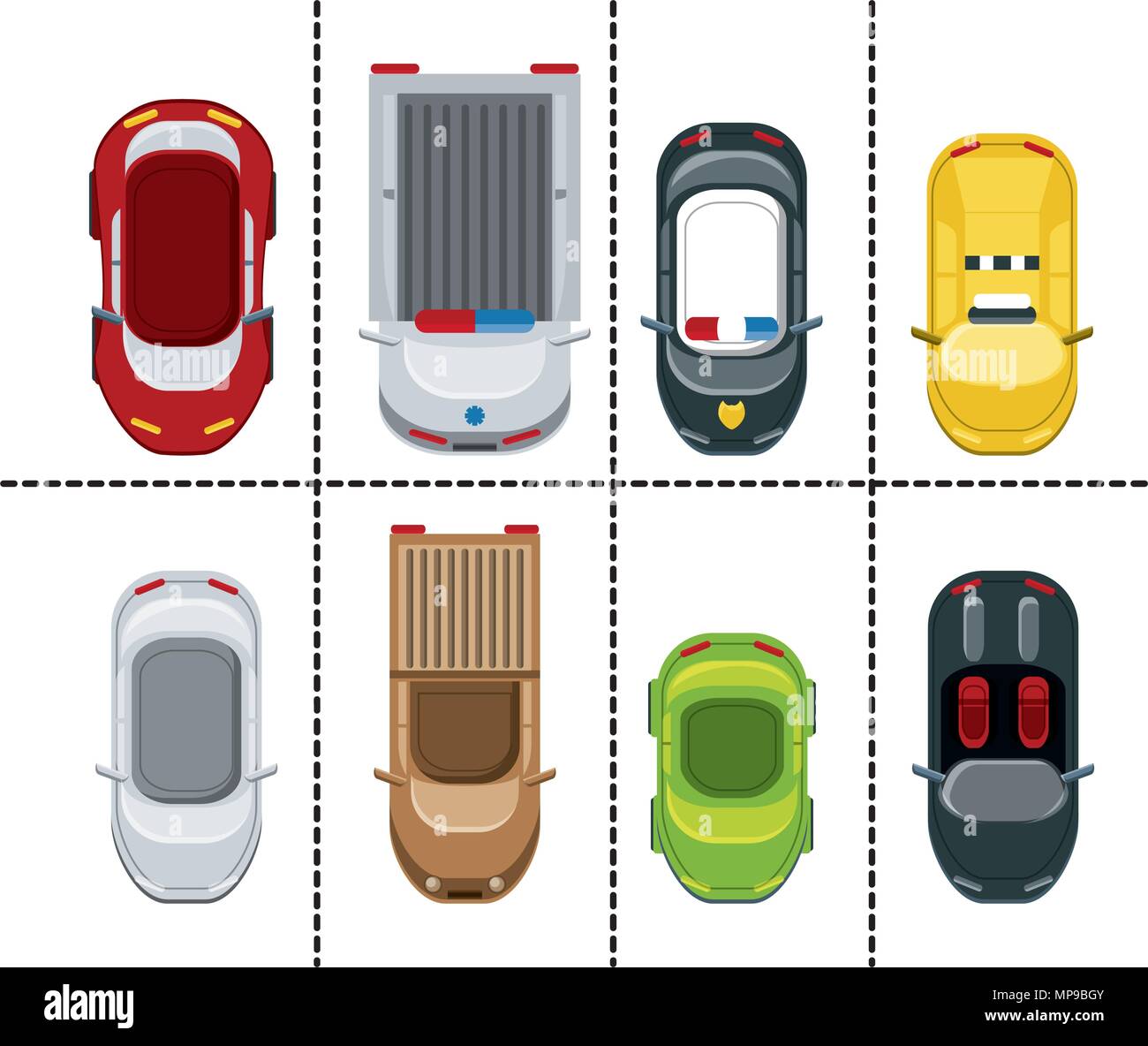 parking lot icon over white background, top view design, vector ...