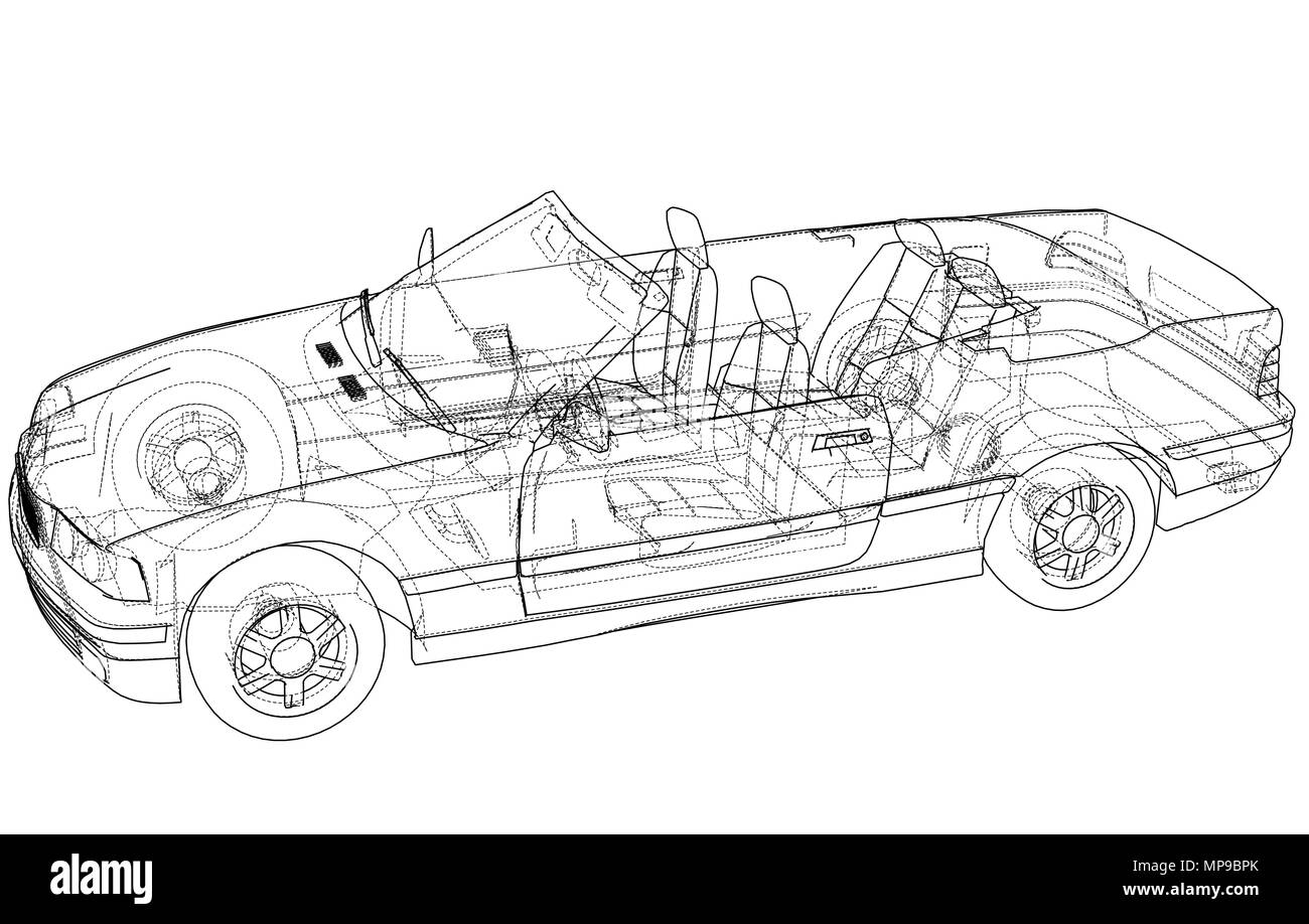 Car cabriolet concept. Vector Stock Vector Image & Art - Alamy