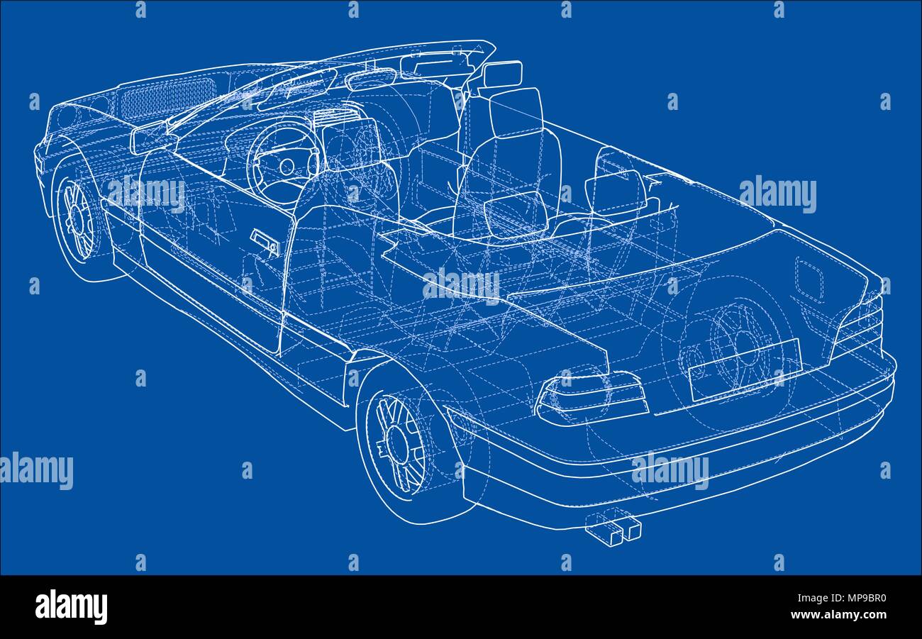 Car cabriolet concept. Vector Stock Vector Image & Art - Alamy