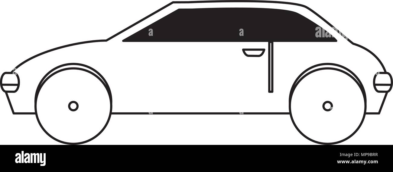 car icon over white background, side view design, vector illustration ...