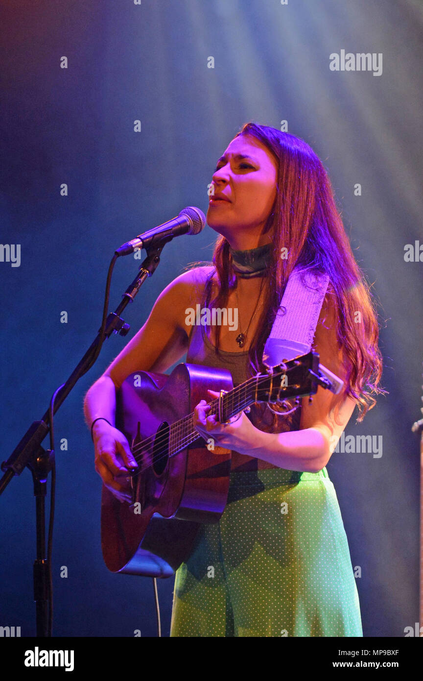 Lindsay Lou folk singer songwriter musician on stage with the ...