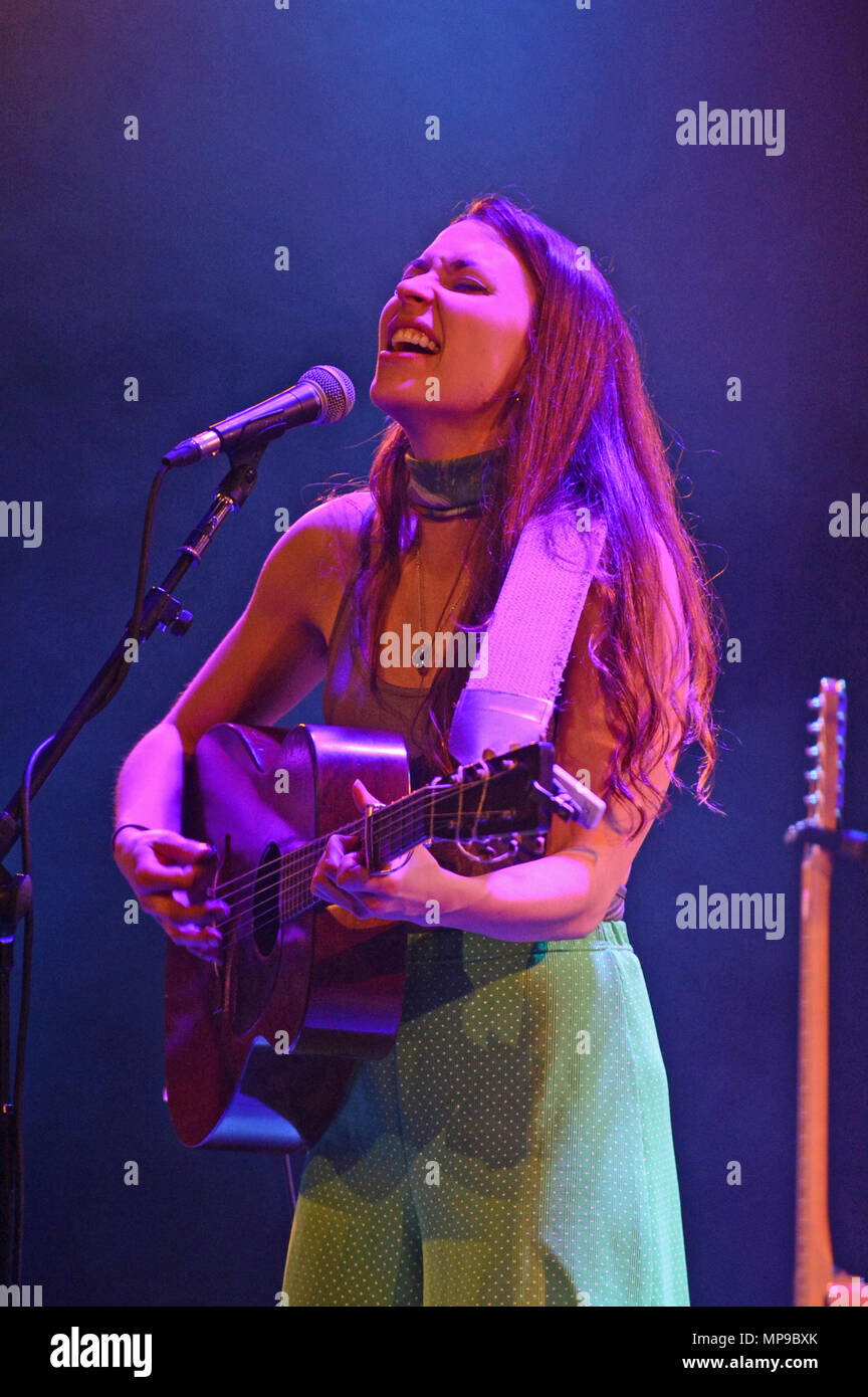 Lindsay Lou folk singer songwriter musician on stage with the ...