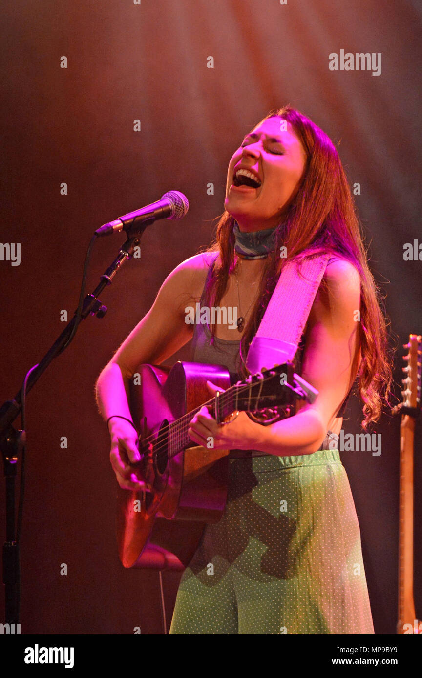 Lindsay Lou folk singer songwriter musician on stage with the ...