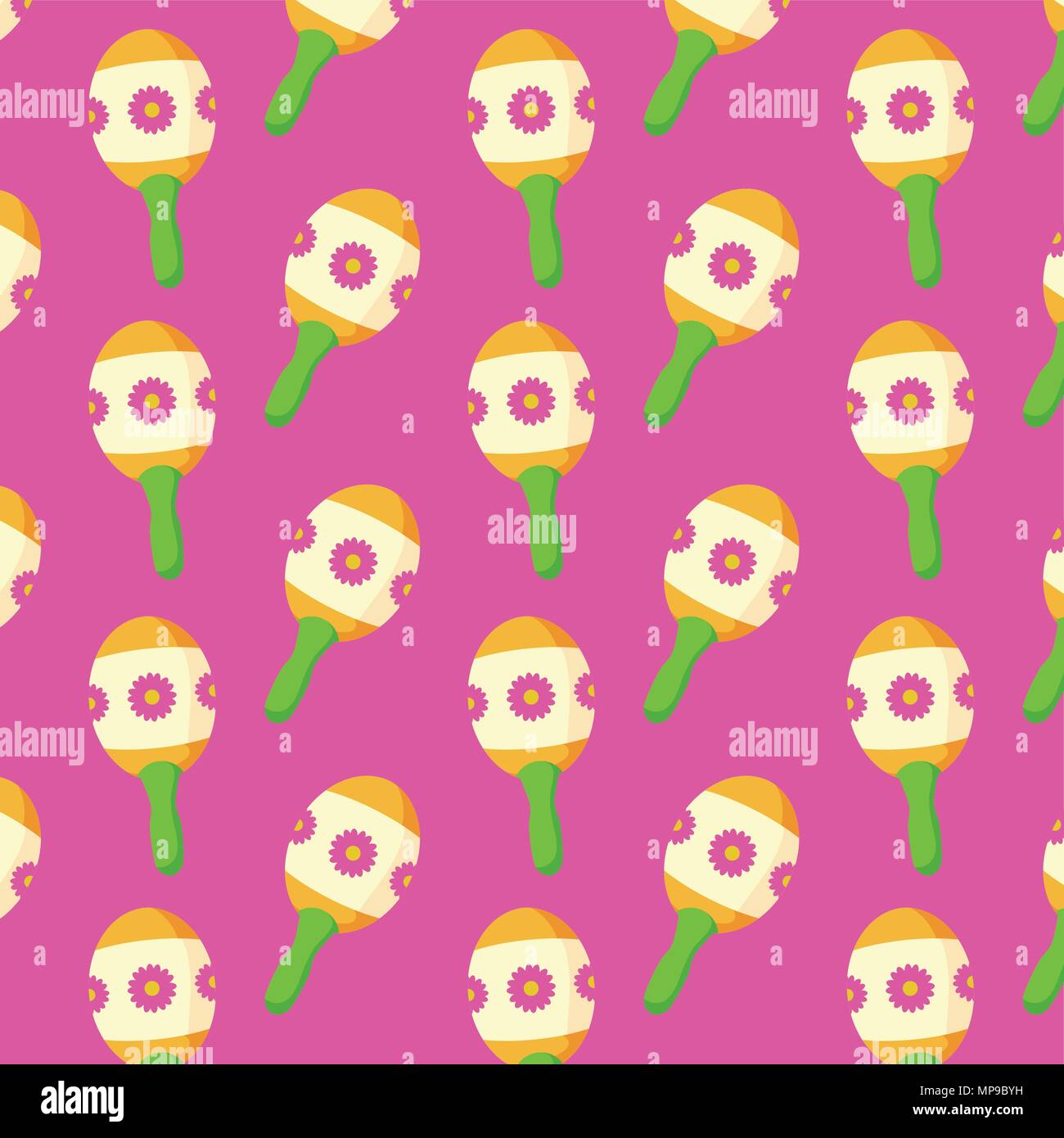 background of Mexican maracas pattern, vector illustration Stock Vector ...