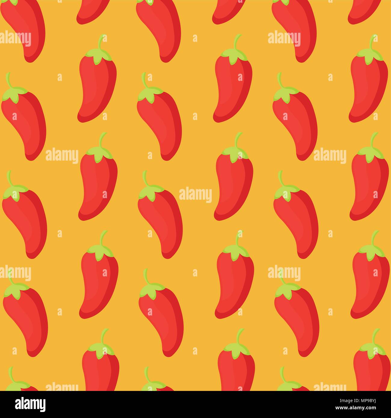 background of chili pepper pattern, vector illustration design Stock ...