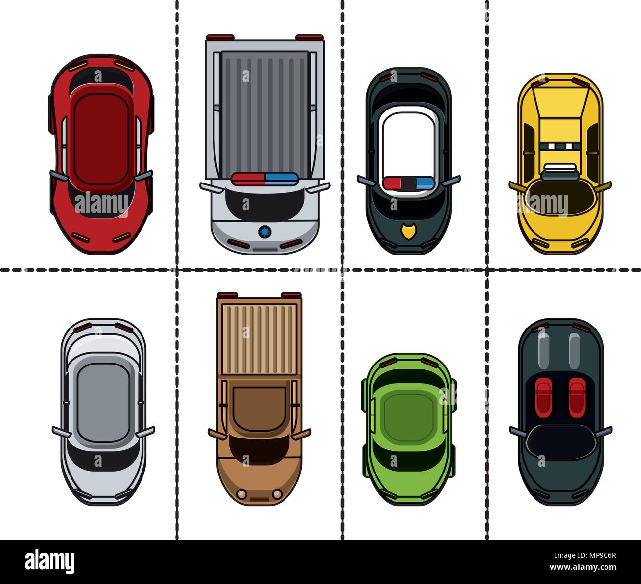 parking lot icon over white background, top view design, vector ...