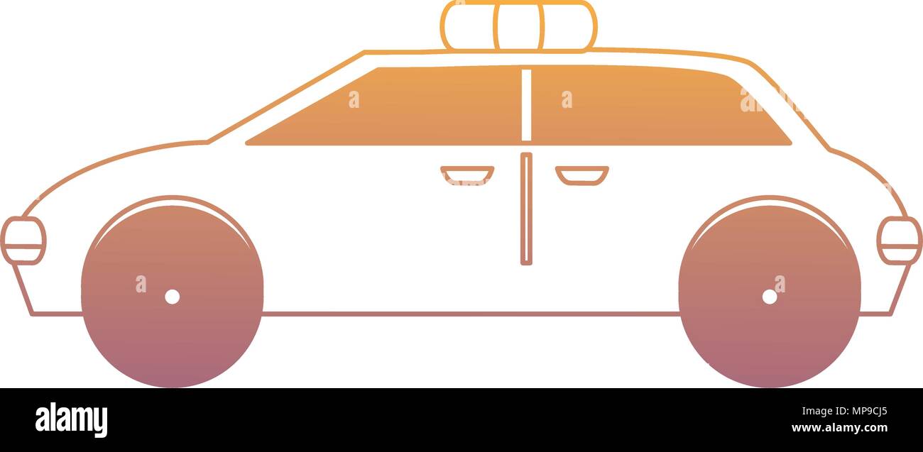 police car icon over white background, vector illustration Stock Vector ...