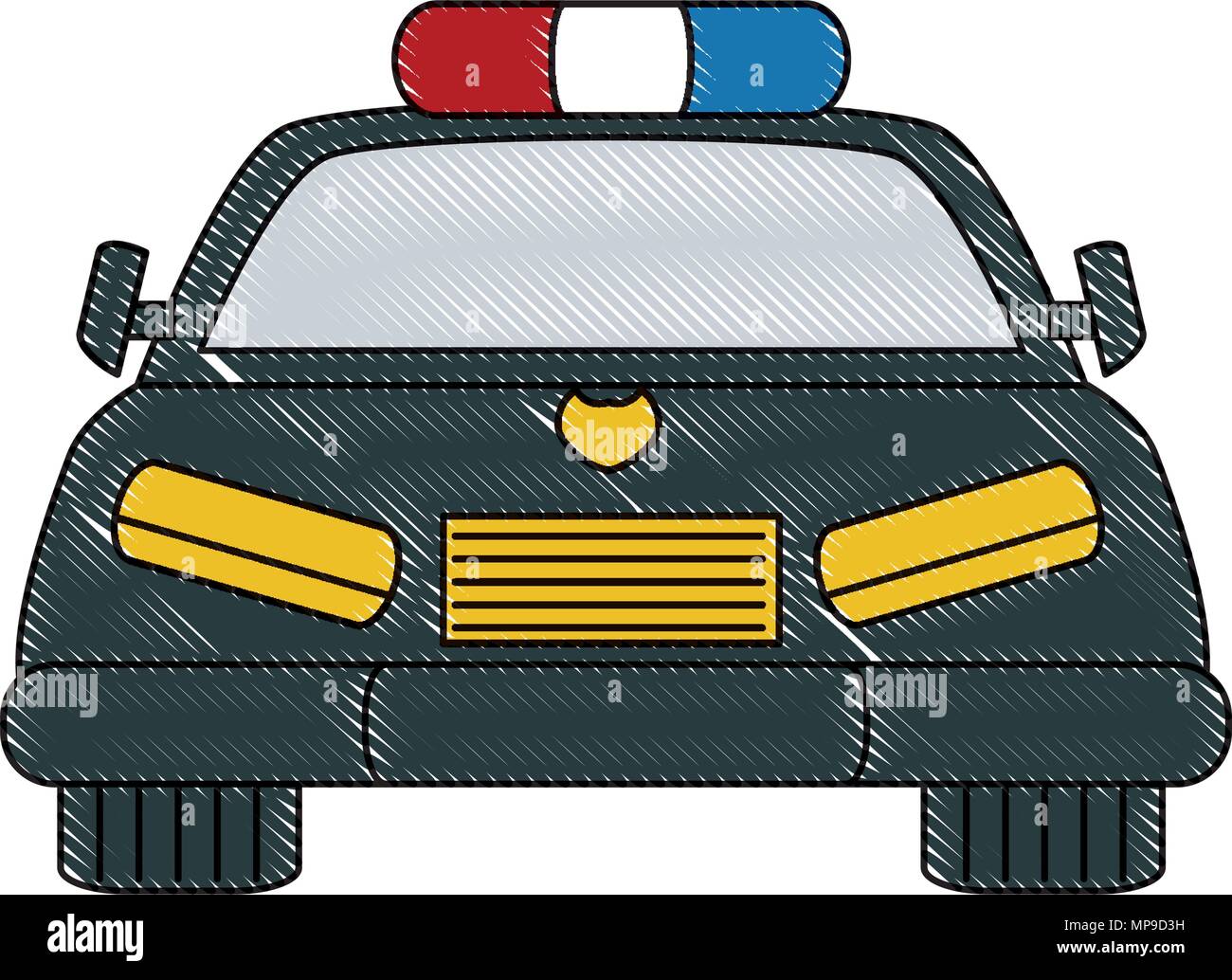 police car icon over white background, vector illustration Stock Vector ...