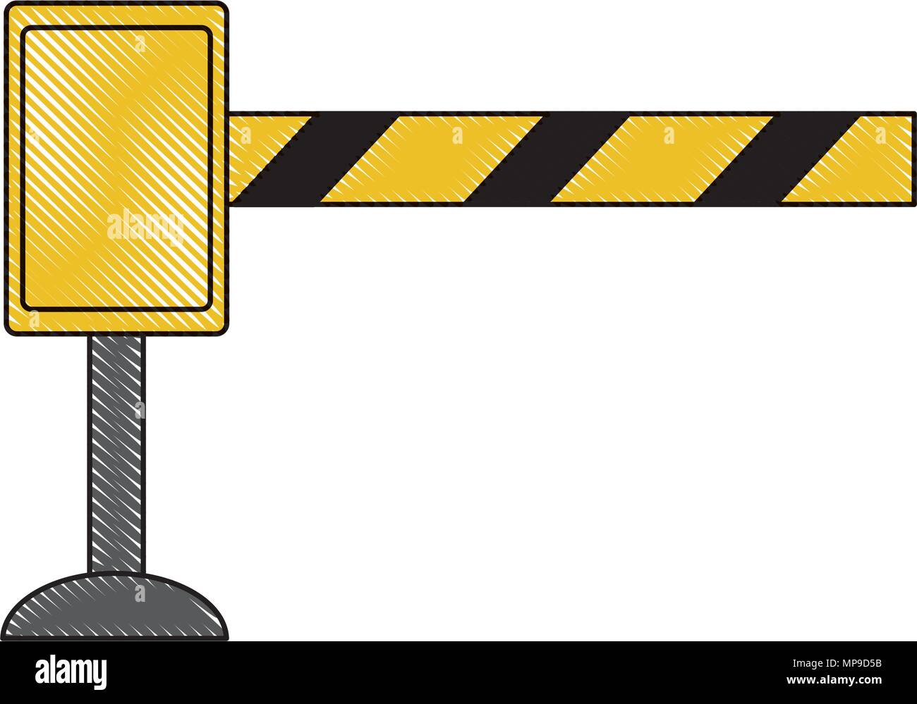 parking barrier icon over white background, vector illustration Stock ...