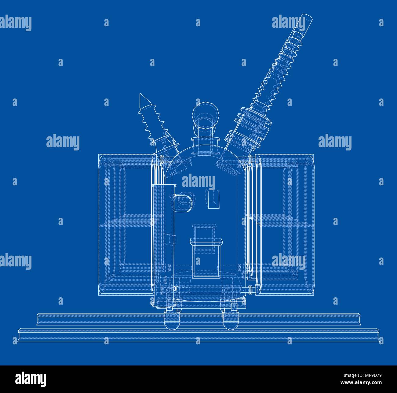 Power transformer concept. Vector Stock Vector Image & Art - Alamy