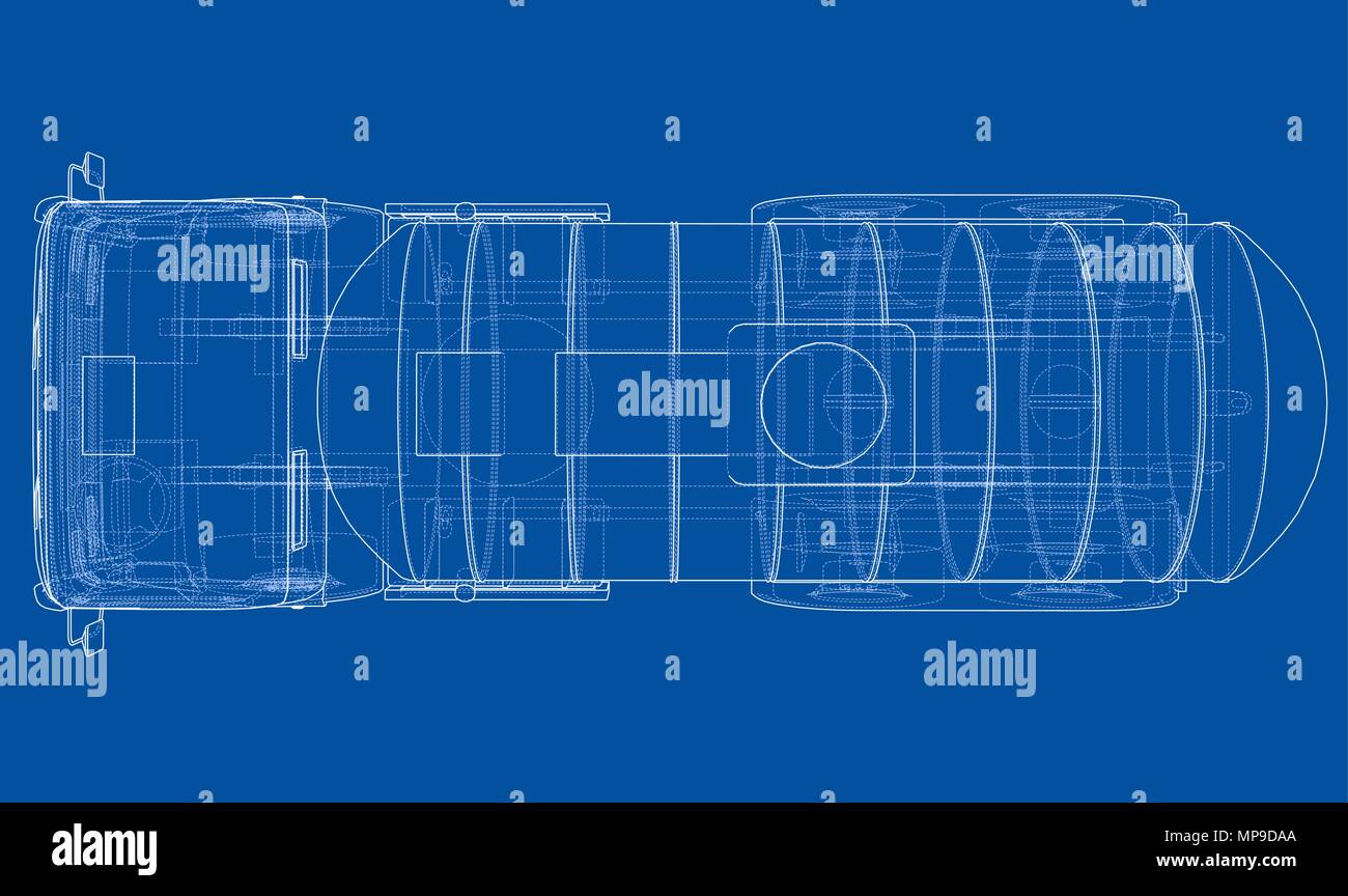 Fuel tanker truck highway Stock Vector Images - Alamy