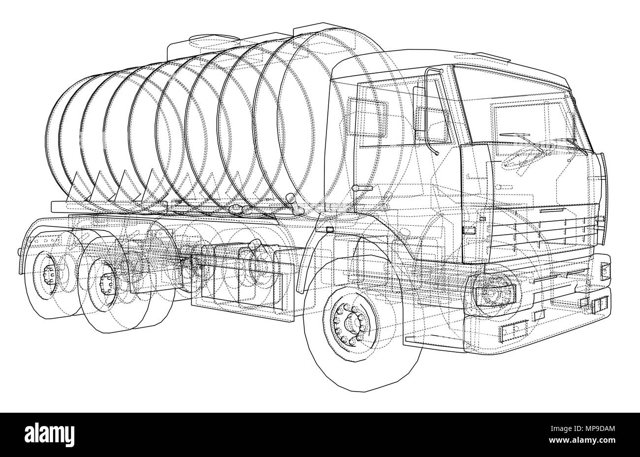 Truck with tank concept. Vector Stock Vector Image & Art - Alamy