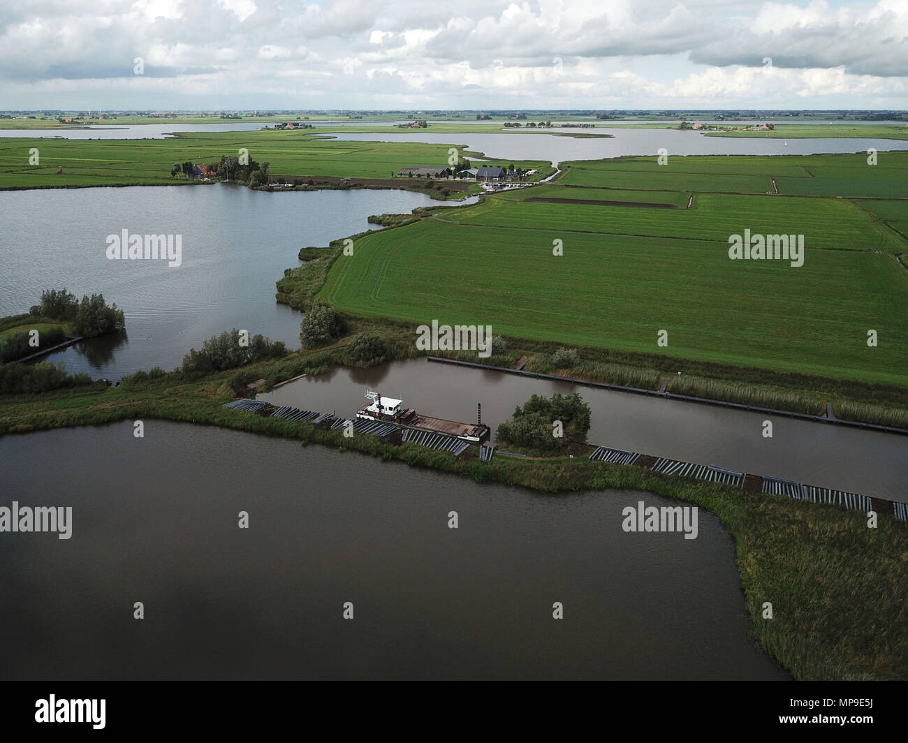 Nature in the Natherlands (flightview Stock Photo - Alamy