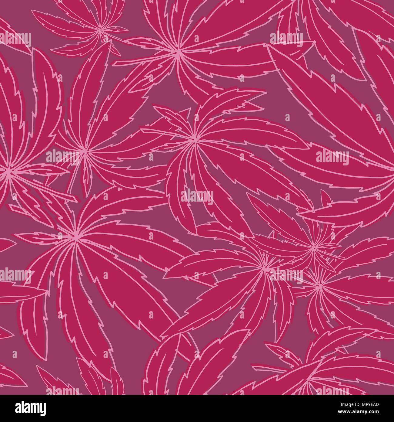 Marijuana plant black background Stock Vector Images - Alamy