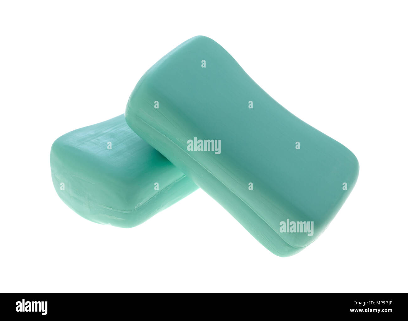 Two bars of deodorant soap isolated on a white background Stock Photo ...